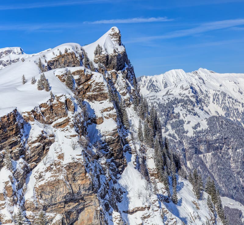 View from Mt. Titlis in Switzerland Stock Photo - Image of swiss ...