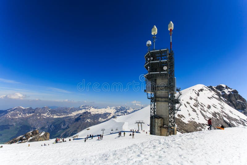 View from Mt. Titlis in Switzerland Stock Image - Image of nature ...