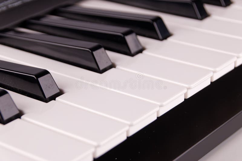View of a Music Keyboard with a Set of Keys Stock Image - Image of ...