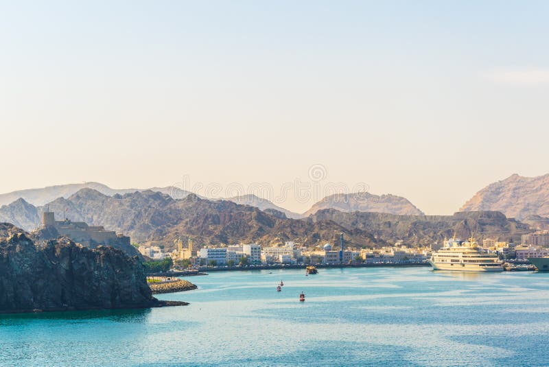 View of the Muttrah District in Muscat, Oman....IMAGE Stock Image ...