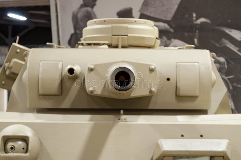 View of the Muzzle Section of a World War II Tank Gun. Tanks of the ...