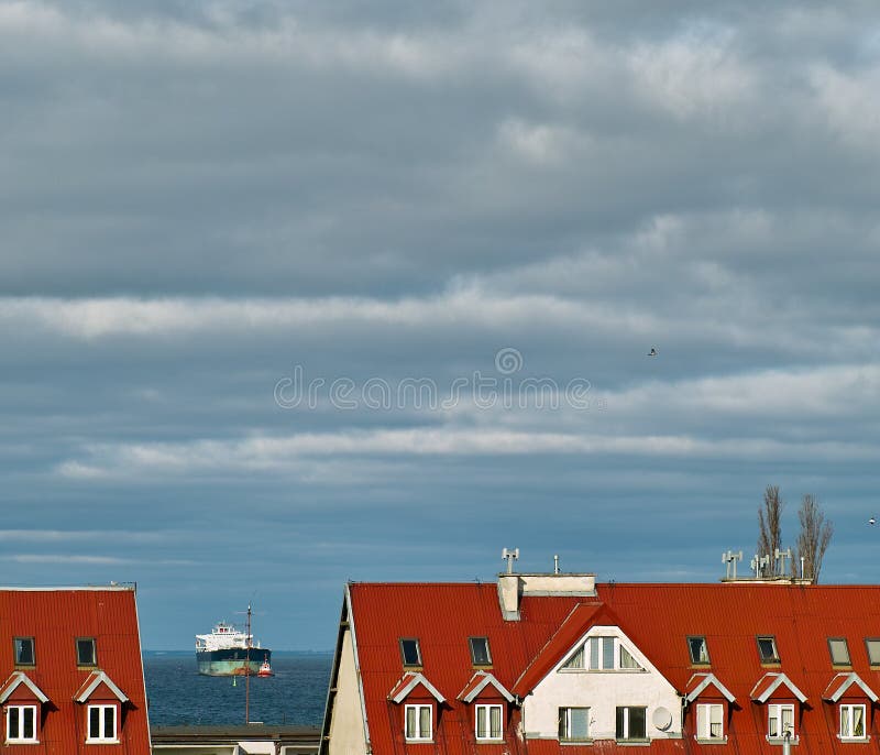 The view from my window. stock image. Image of luffing - 23772735
