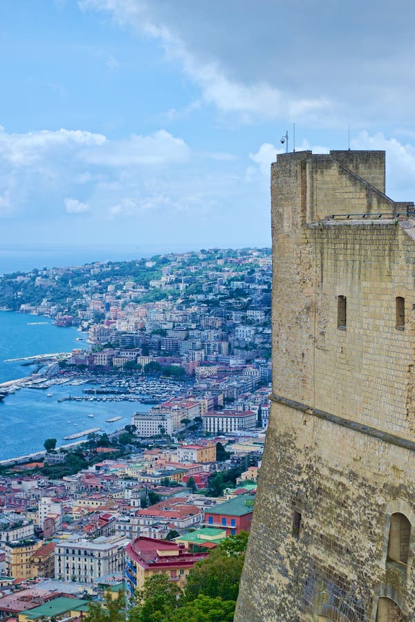 View of Naples from the Castle Editorial Stock Image - Image of holiday ...