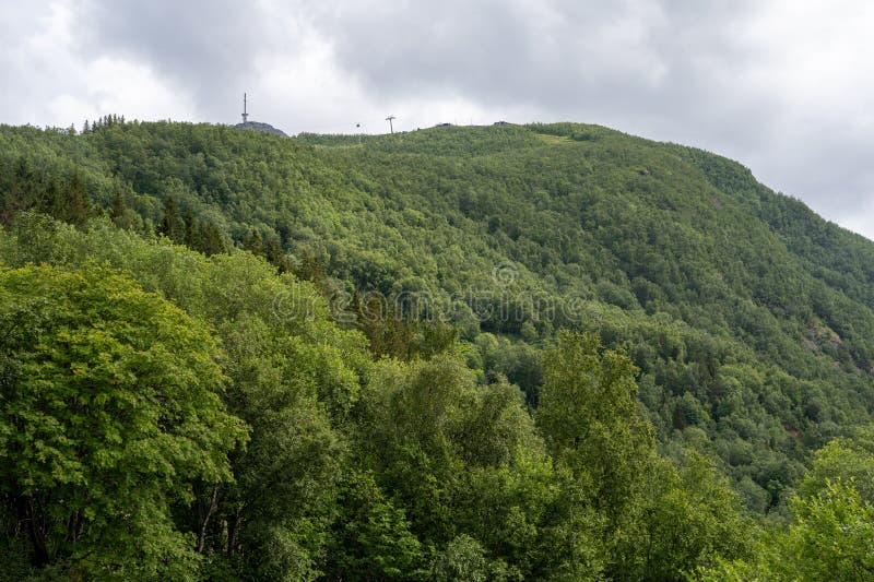 View of Narvikfjellet Narvik Cable Car in Narvik, Norway Stock Photo ...