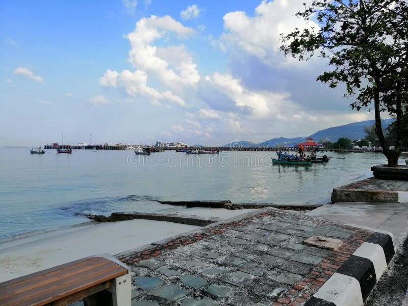 View Nathon Koh Samui Thailand Stock Photo - Image of view, thailand ...