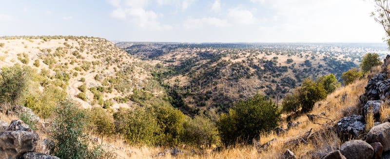 A View of the Nature on the Golan Heights Near the Hexagons Pool in ...