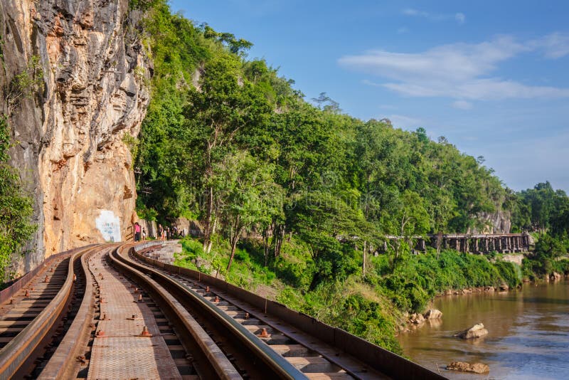 View of Nature and Railroad Tracks Stock Image - Image of architecture ...