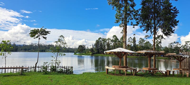 View of Nature in Situ Cileunca West Java Indonesia Stock Photo - Image ...