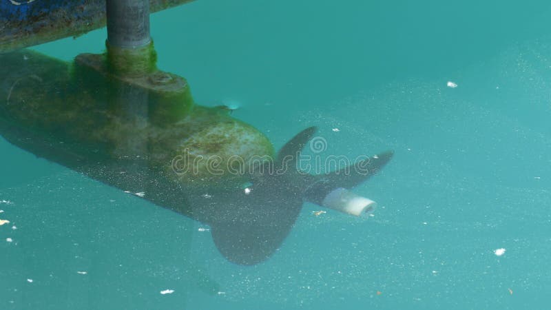 Boat Propeller under Water stock footage. Video of plunge - 149395900