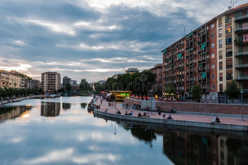 View of Navigli Area in Milan Stock Photo - Image of beautiful, canal ...