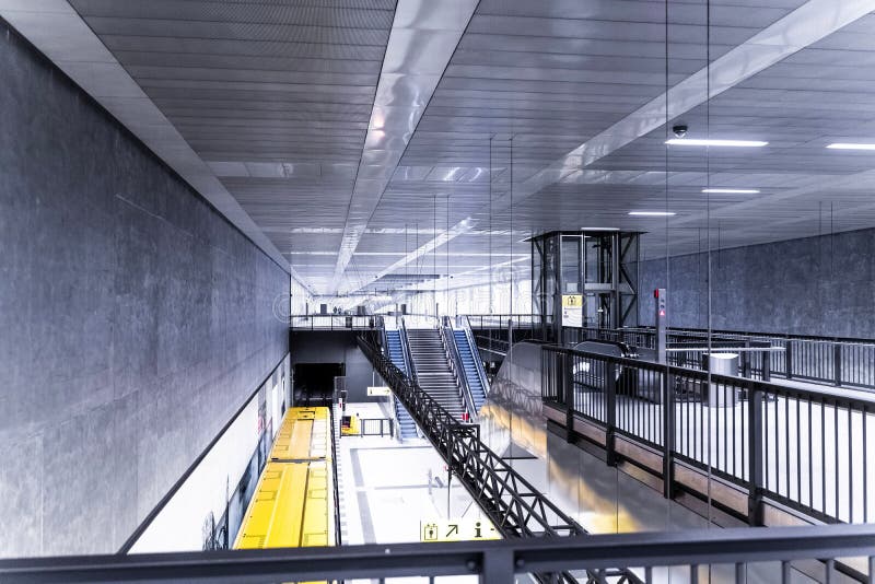 View from the 2nd Floor of the Berlin Subway Station. Editorial Stock ...