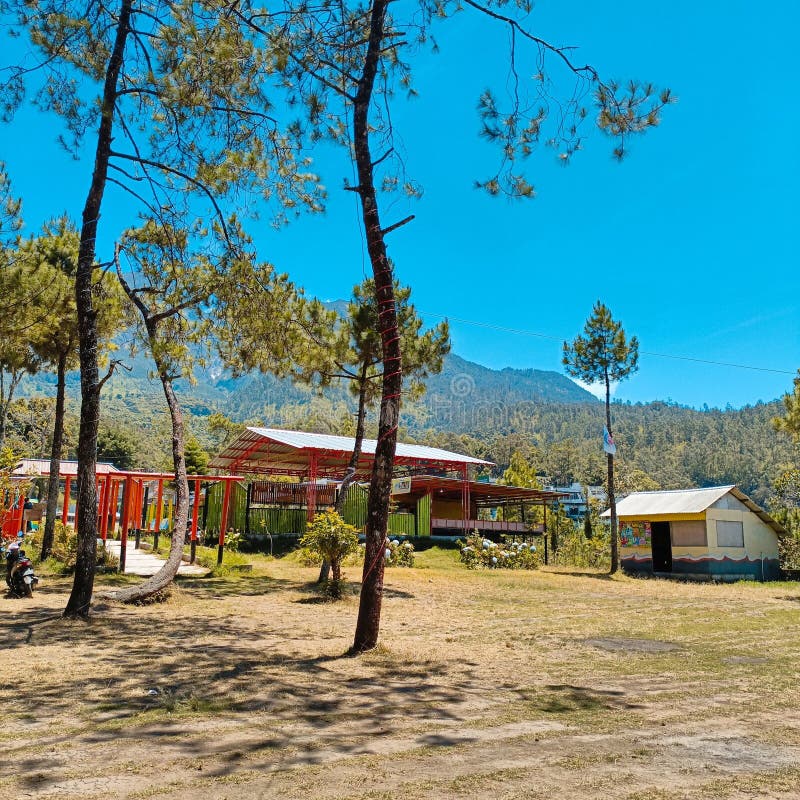 The View Near the Mountains is Very Beautiful Stock Image - Image of ...