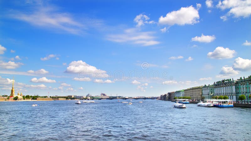 View of the Neva river. St stock image. Image of winter - 26034637