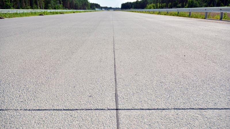 Highway Under Construction - Close Up of a Surface Stock Photo - Image ...