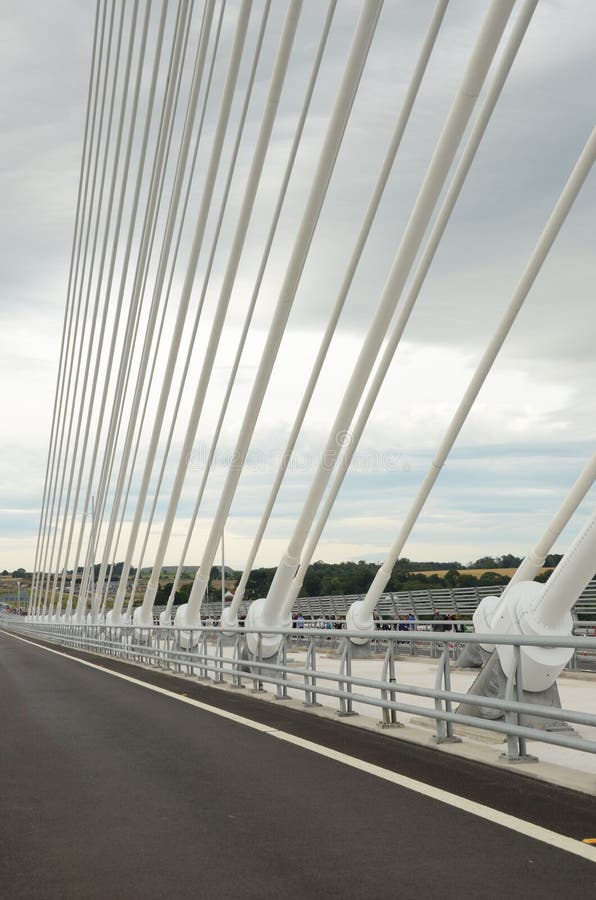 South Cables stock image. Image of road, barrier, fife - 99766693