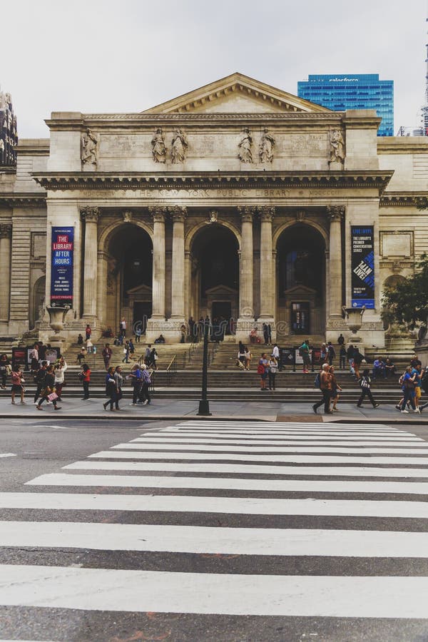 View of the New York Public Library in Manhattan Editorial Image ...