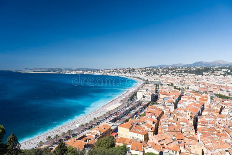 View on Nice city stock photo. Image of riviera, beautiful - 3731892