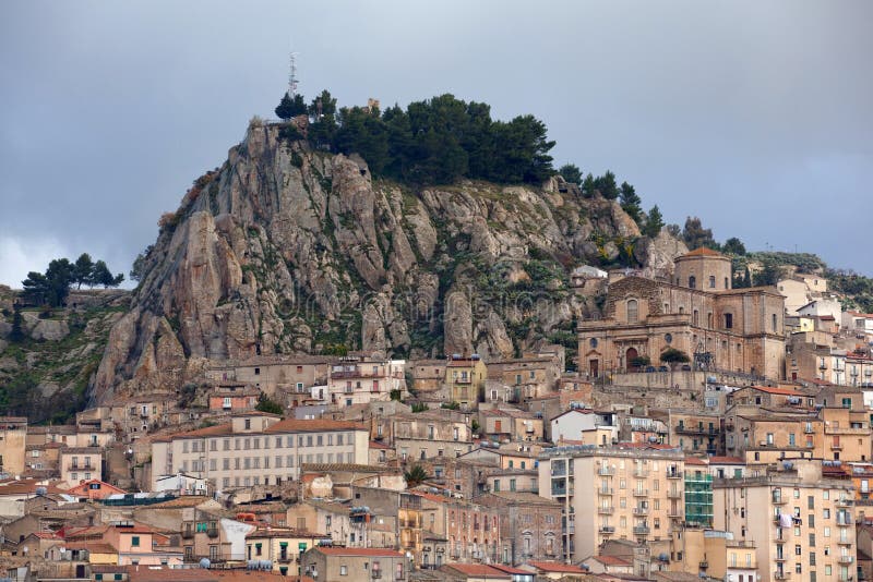 View of Nicosia, Sicily stock photo. Image of mountains - 37104892