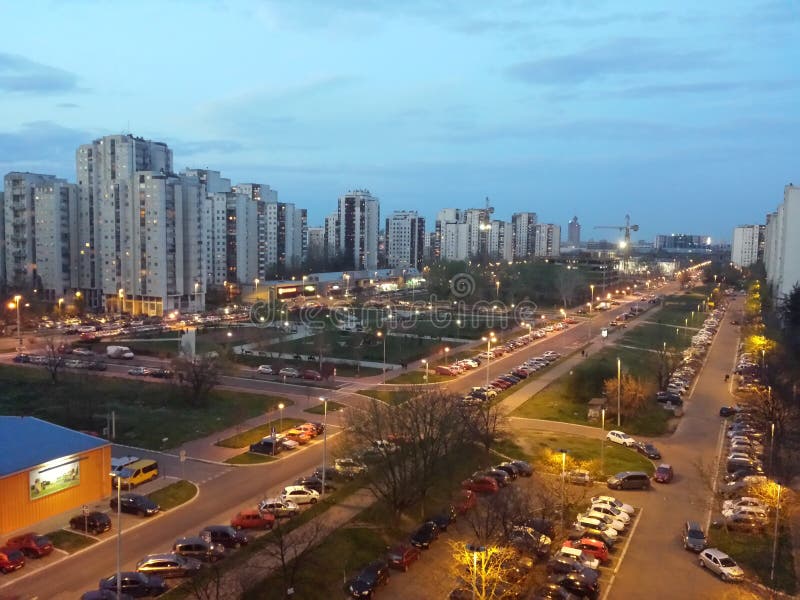 View stock image. Image of town, light, buildings, bulevard - 42772013