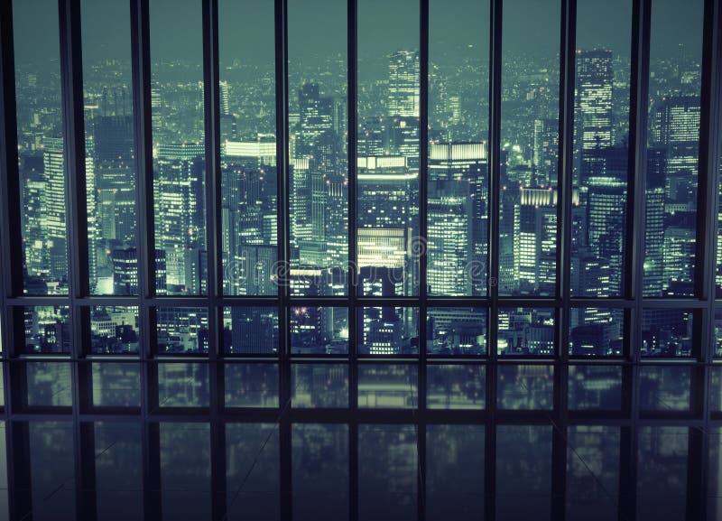 View of a night city stock image. Image of landmark, destination - 38846297