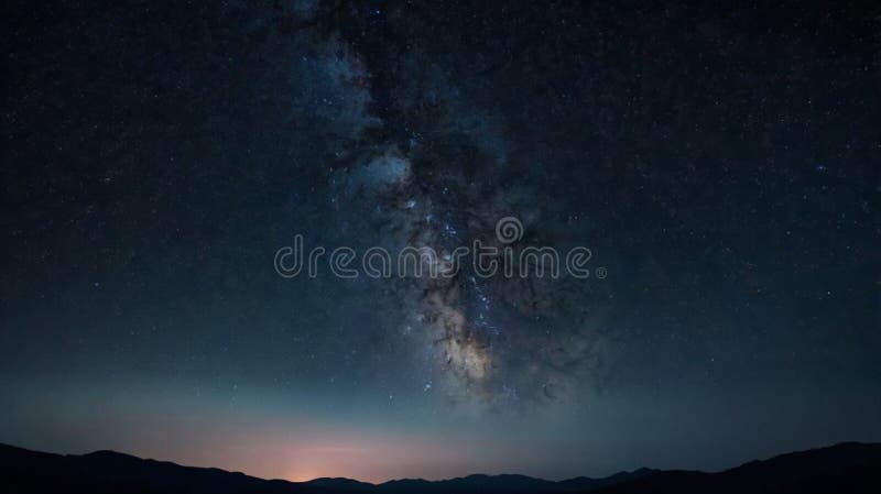 The View of the Night Sky Decorated with Beautiful Stars Creates a Calm ...