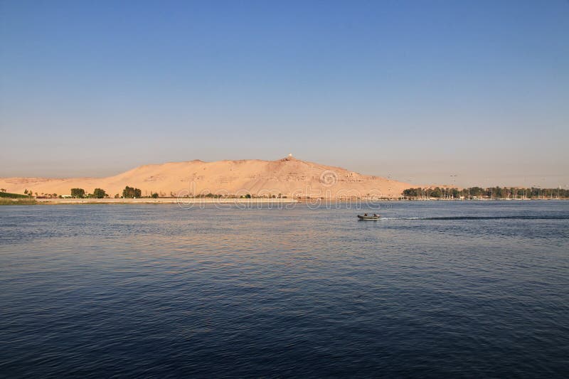 The View on Nile River in Aswan, Egypt, Africa Stock Image - Image of ...