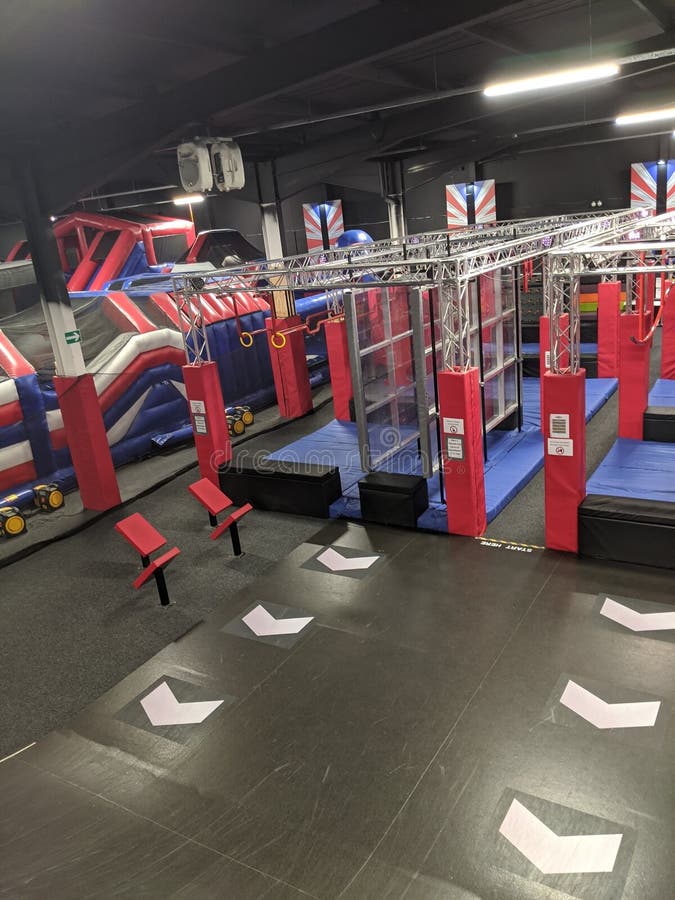Ninja Warrior Indoor Training Ground Stock Image - Image of place ...