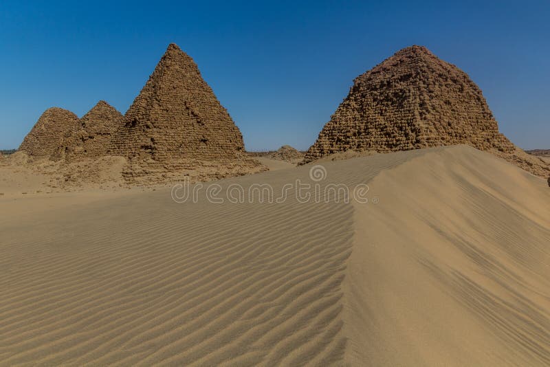 View of Niru Pyramids Near Karima, Sud Stock Image - Image of nuri ...