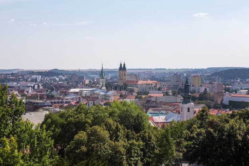 View of the Nitra City in Slovakia. Nitra Has Population of about 83. ...