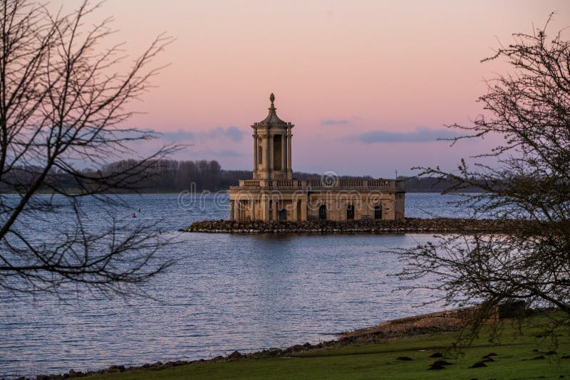 View of Normanton Church in Rutland Stock Photo - Image of view ...