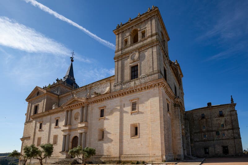 View of the North Facade of the Uclés Monastery in Cuenca Stock Image ...