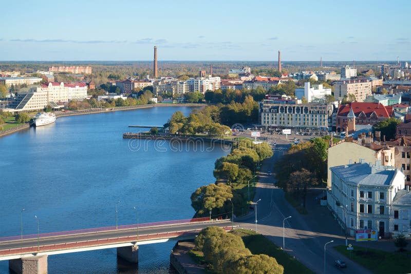 View of the Northern Bay in the October Afternoon. Vyborg, Russia ...