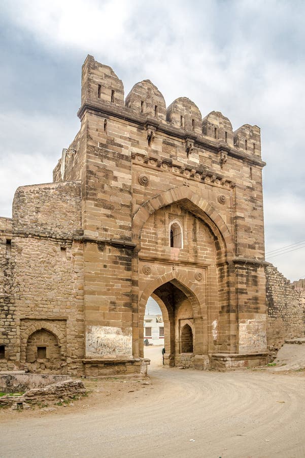 View at the Nothern Inside Gate of Rohtas Fort in Pakistan Stock Image ...