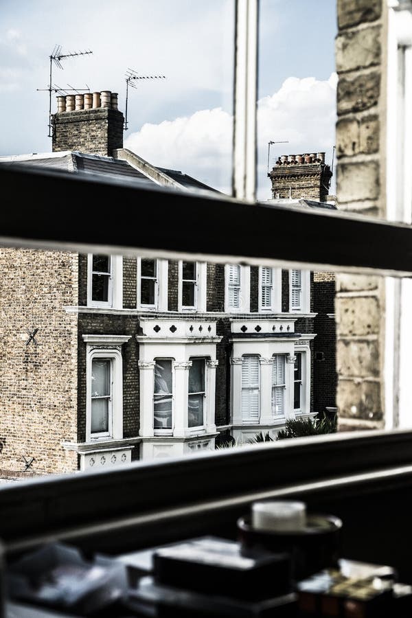 View of Notting Hill in London Stock Image - Image of england, home ...