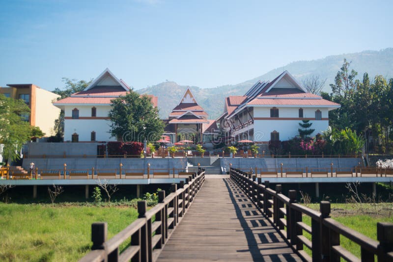 A View of the Novotel in Inle Lake, Myanmar. Editorial Photo - Image of ...