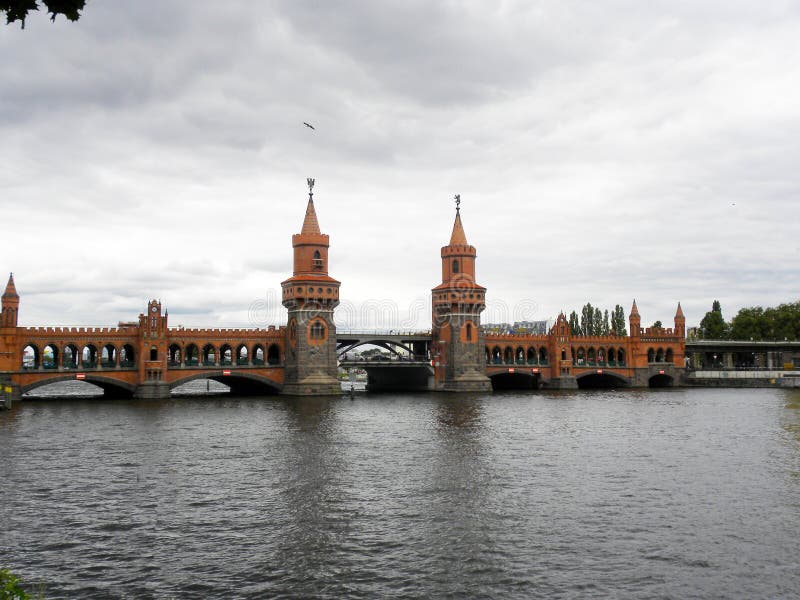 View of the Oberbaum Bridge in Berlin Stock Photo - Image of berlin ...