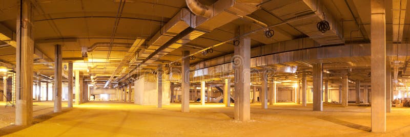 View of Object Under Construction Shopping Center Stock Photo - Image ...