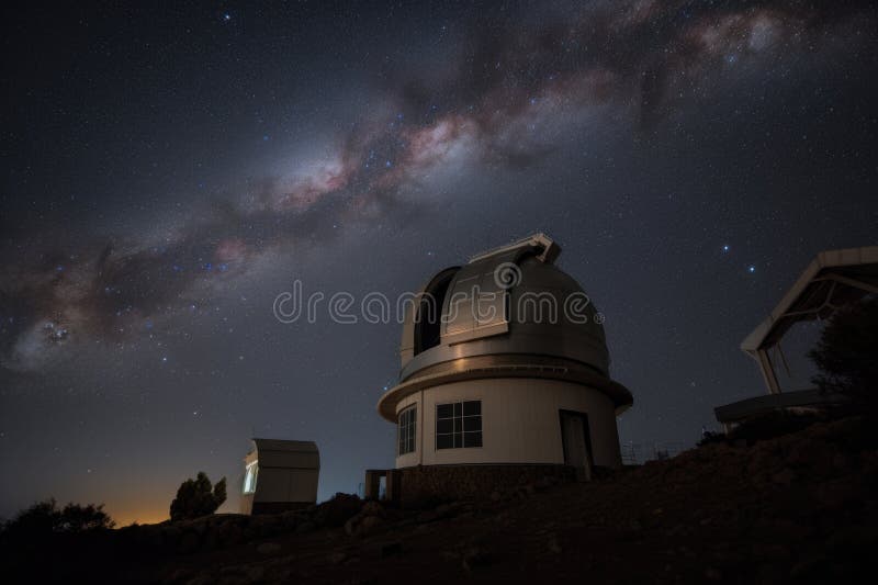 View of Observatory with Telescopes and Other Instruments Visible in ...