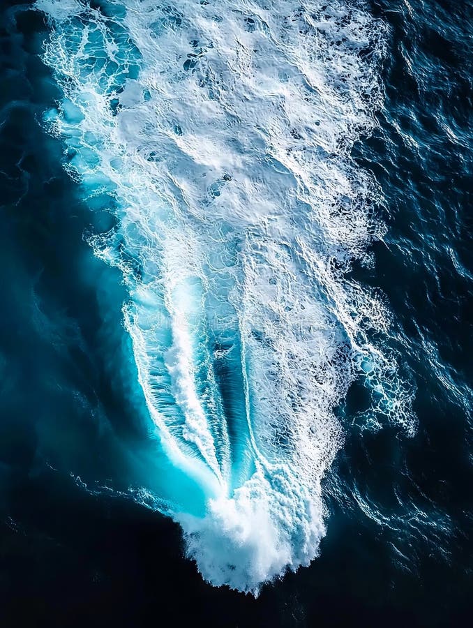 A View of the Ocean from Above of the Water Stock Photo - Image of ...