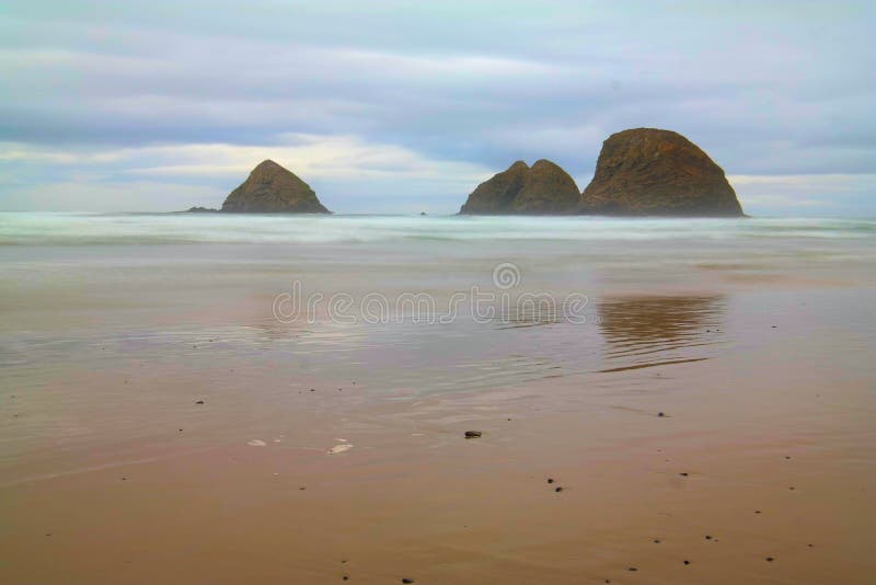 View of the Oregon coast. stock image. Image of beach - 51108983