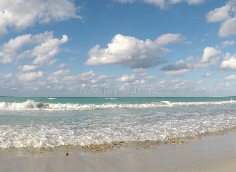 View of the Ocean. Atlantic Coast of Cuba Stock Photo - Image of clouds ...