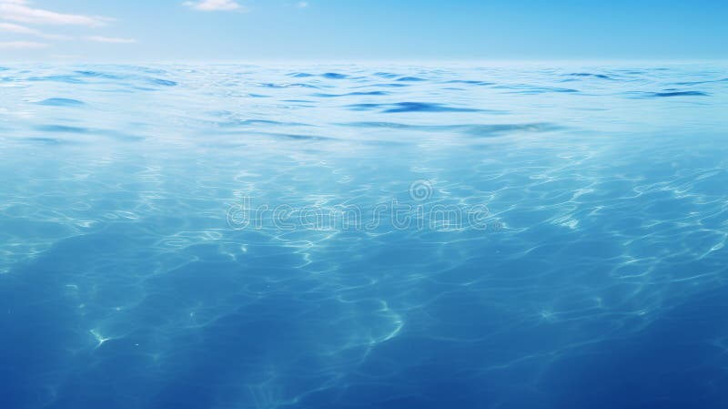 A View of the Ocean from the Bottom of the Water Stock Photo - Image of ...