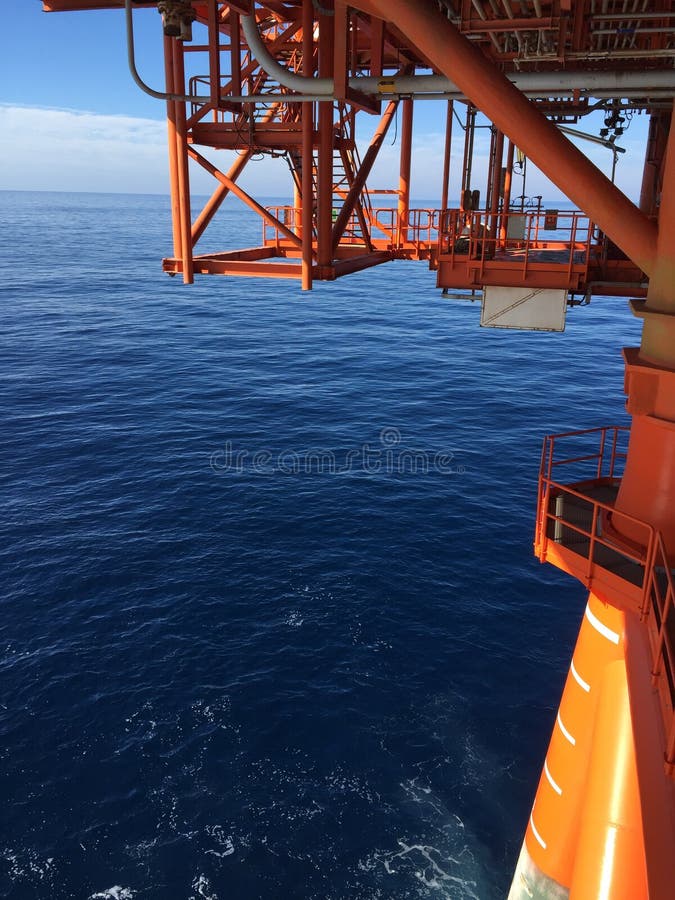 View of the Ocean from the Deck Stock Image - Image of offshore, ocean ...