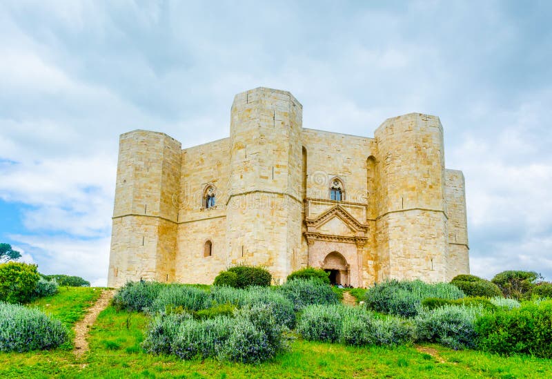 View of an Octagonal Castle Castel Del Monte Near Andria, Italy ...