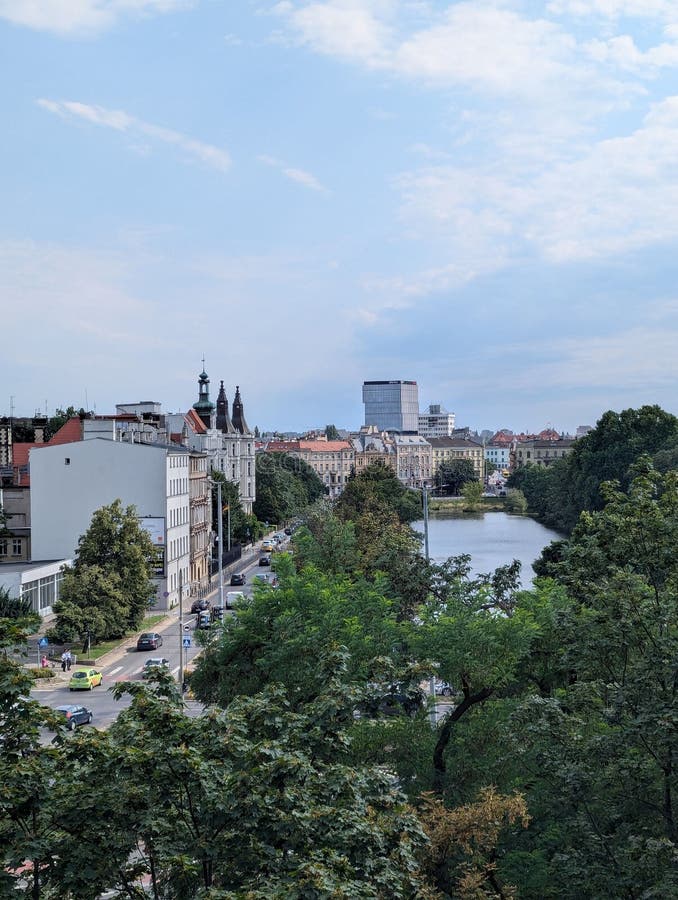 View of the Wroclaw Landscape - Dominican Centre Stock Photo - Image of ...