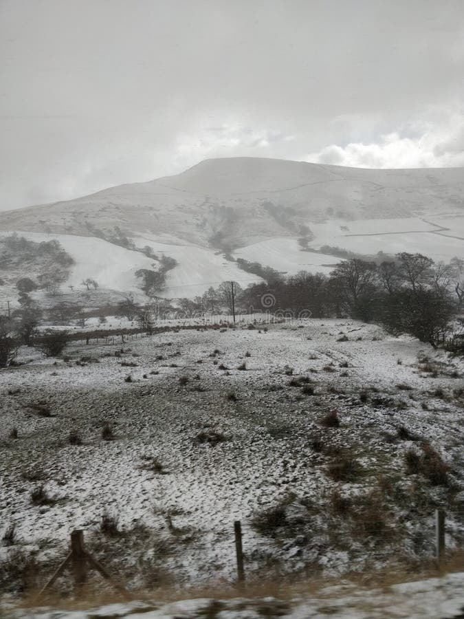 View on the Pennines in Snow Stock Image - Image of manchester, snow ...