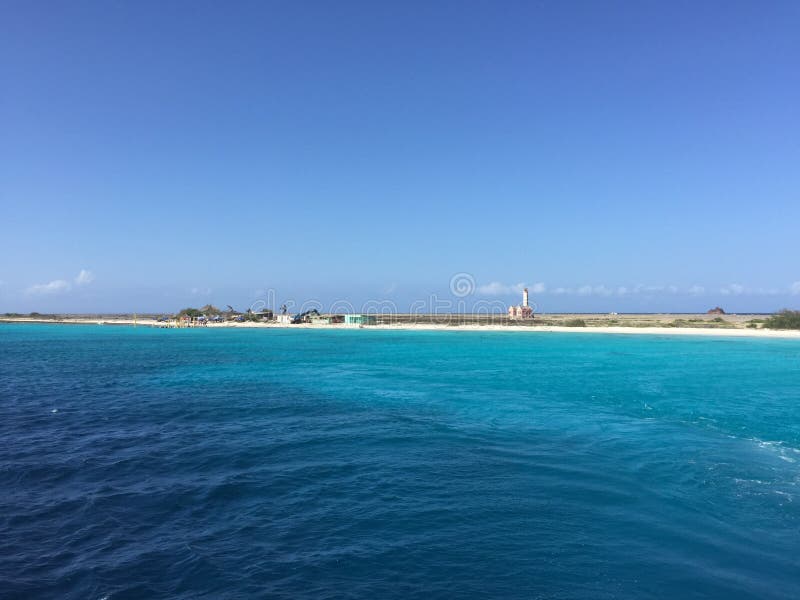 View Off the Beach and Sea of Small Curacao Stock Image - Image of ...