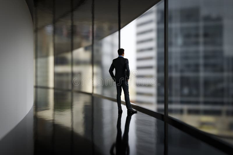 View from an Office Building Stock Illustration - Illustration of ...