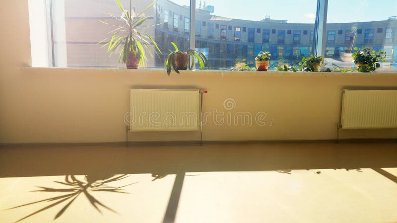 View from Office Window on Sky and Business Centre Stock Image - Image ...