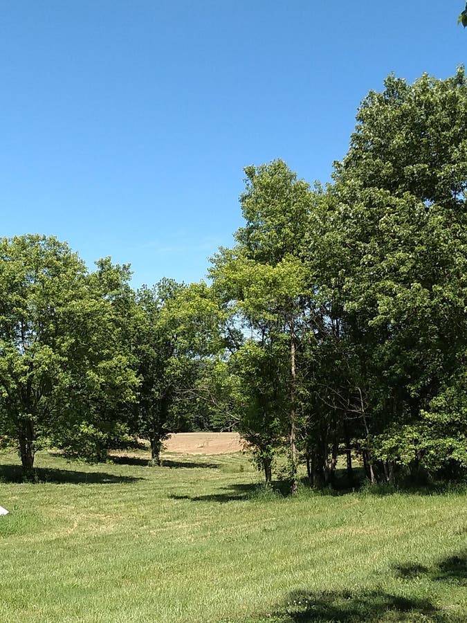 View Ohio River with Blue Sky and Clouds from Eden Park Stock Photo ...